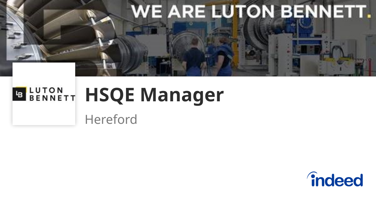 HSQE Manager - Hereford HR4 9EP - Indeed.com
