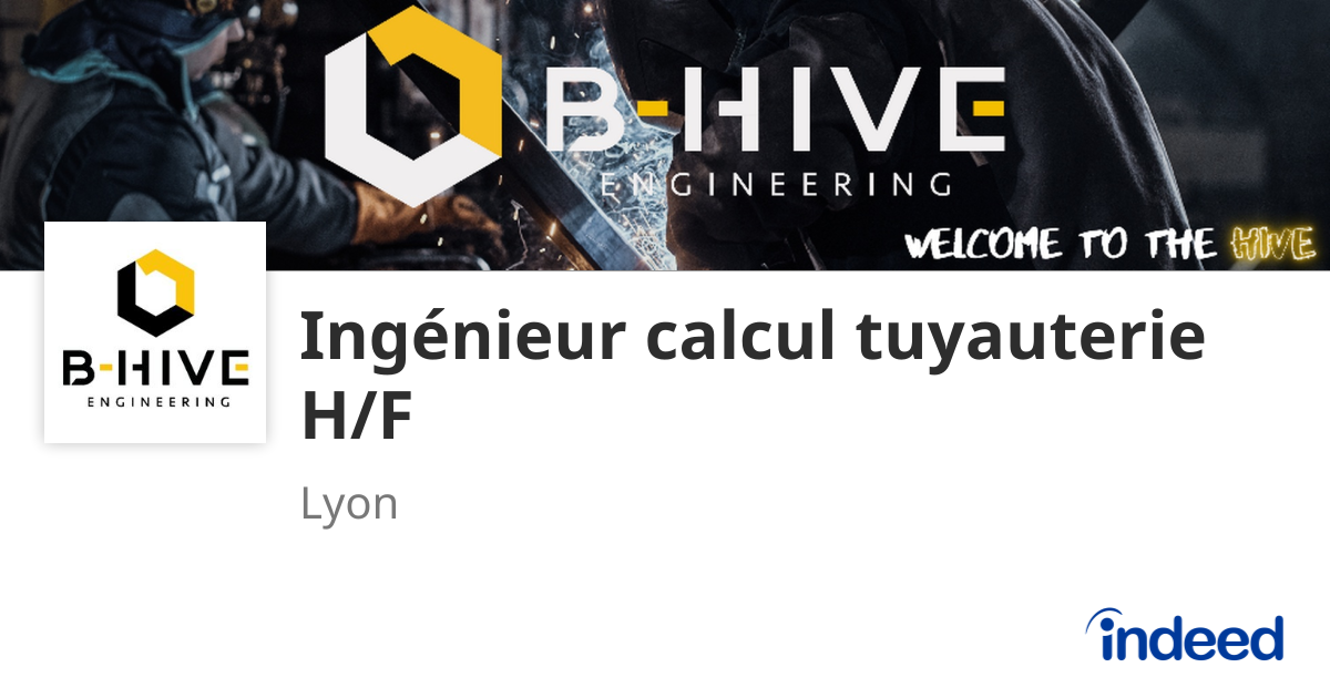 Ingénieur calcul tuyauterie H/F - 69000 Lyon - Indeed.com