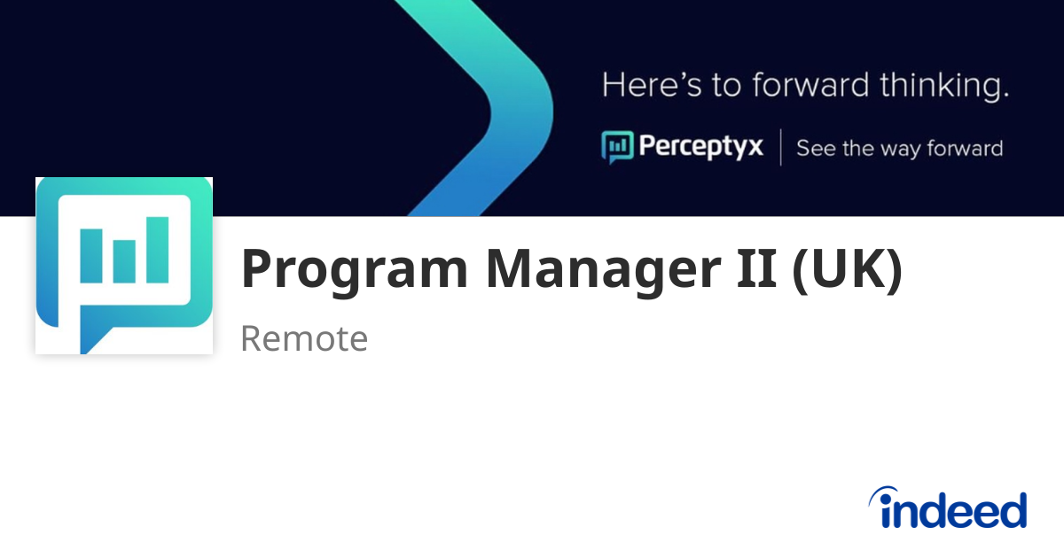 Program Manager II - Remote - Indeed.com