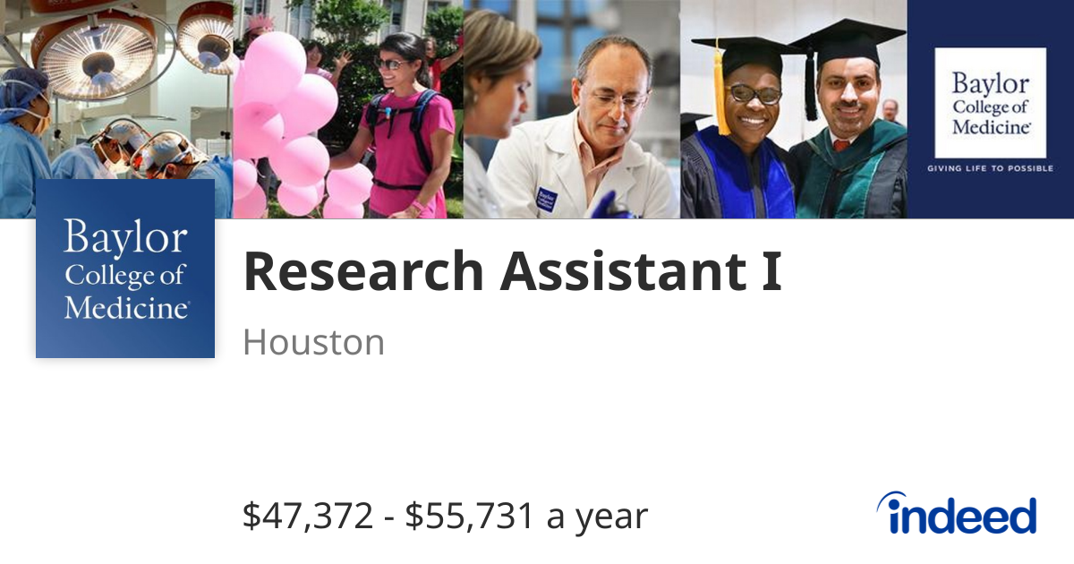 Research Assistant I – Houston, TX – Indeed.com – Texas Region Biotech ...