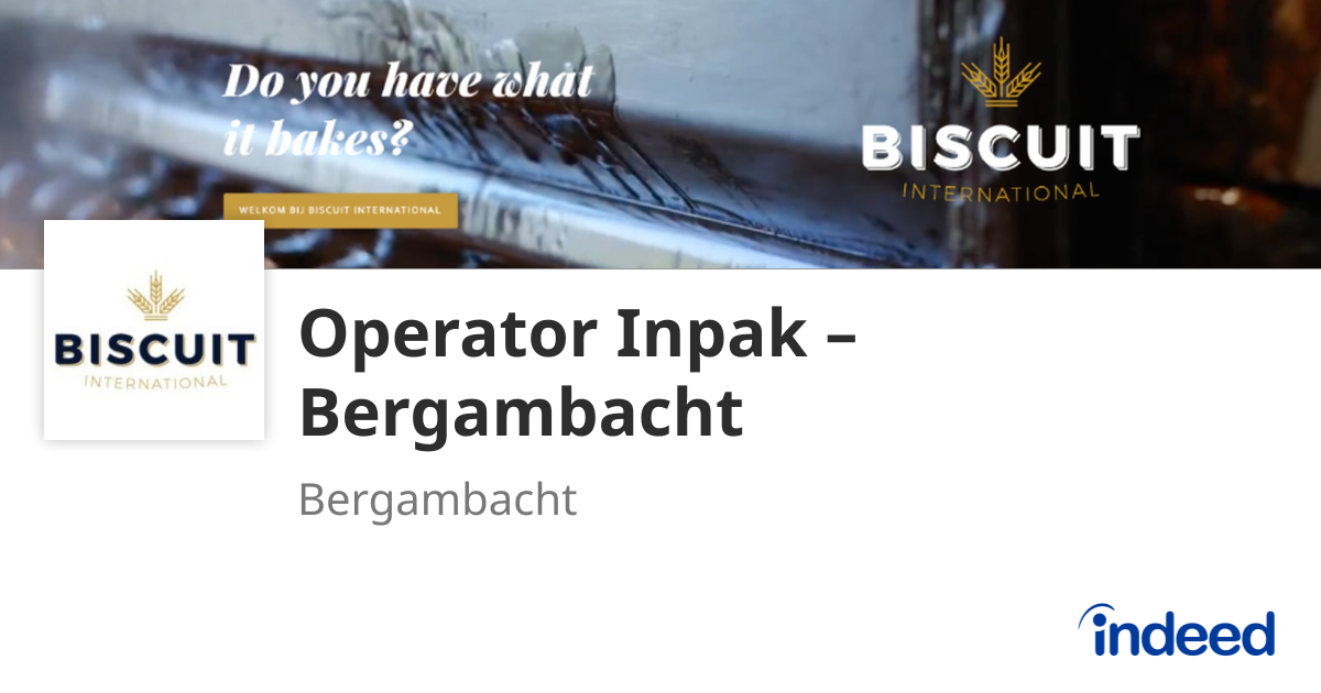 Operator Inpak – Bergambacht - 2861 Bergambacht - Indeed.com