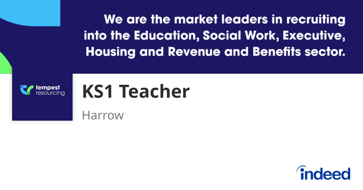 KS1 Teacher - Harrow - Indeed.com
