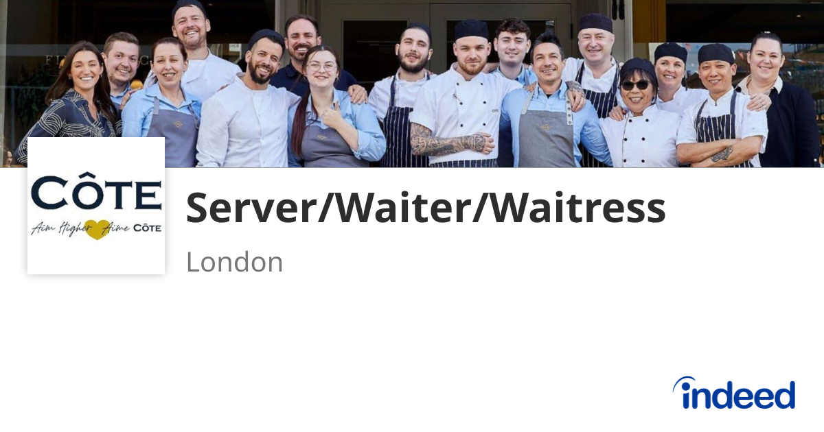 Server/Waiter/Waitress - London EC1Y 8AA - Indeed.com