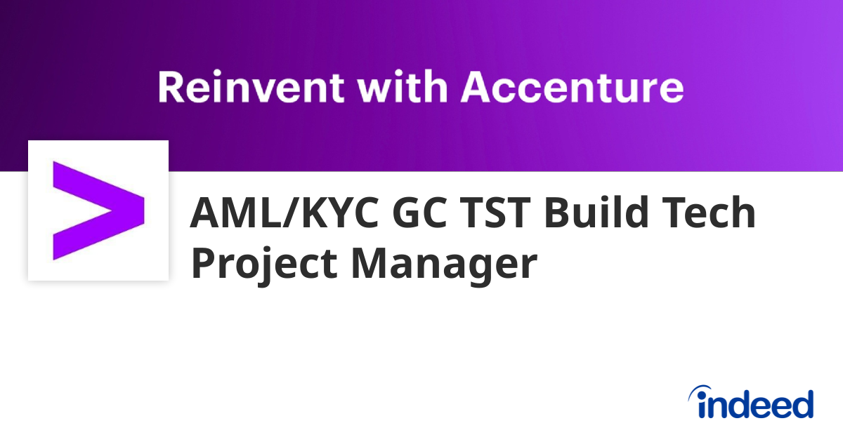 AML/KYC GC TST Build Tech Project Manager - Singapore - Indeed.com