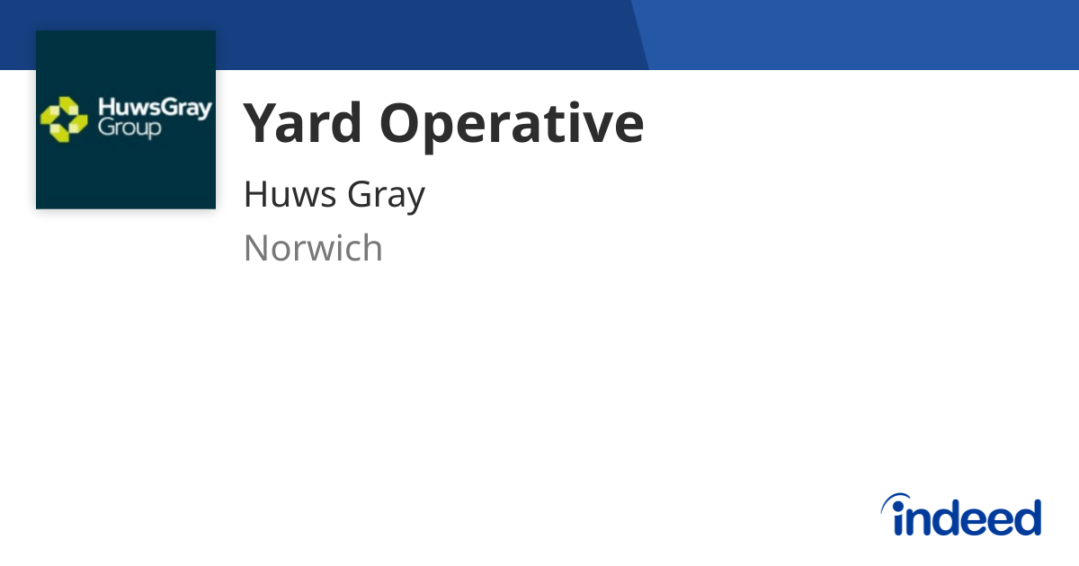 Yard Supervisor - Norwich NR2 4TQ - Indeed.com