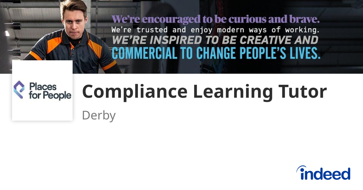 PfP Thrive Tutor (Compliance ILT) - Derby DE24 8RF - Indeed.com