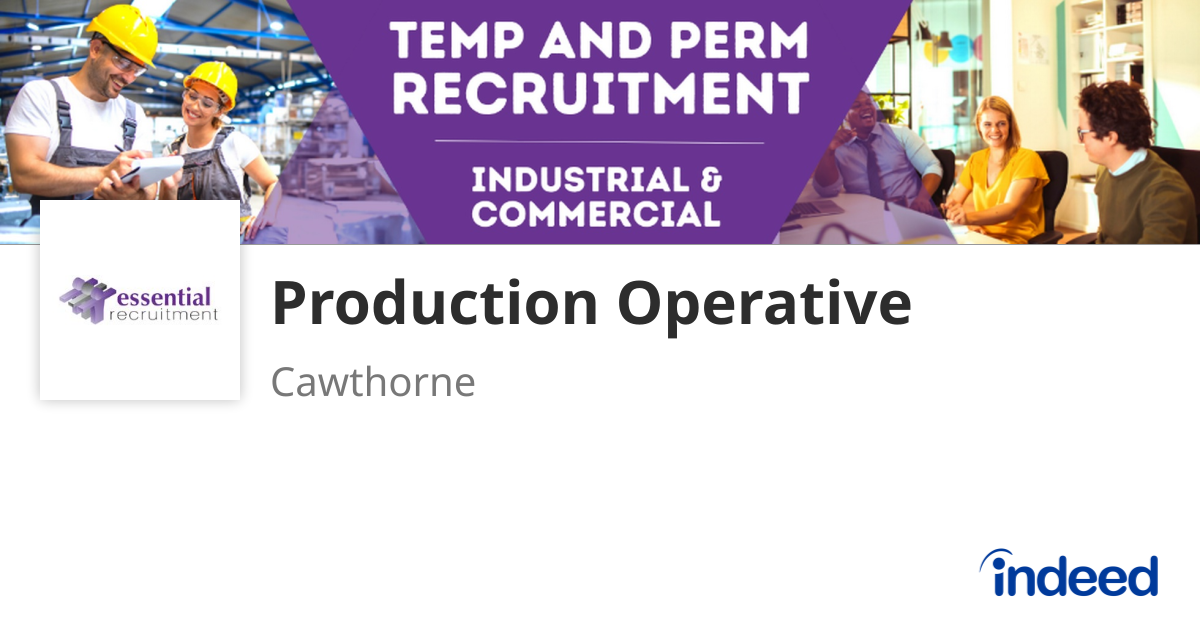 Production Operative - Cawthorne - Indeed.com