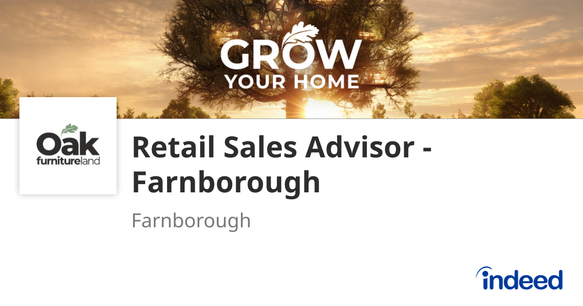 Retail Sales Advisor - Farnborough - Farnborough - Indeed.com