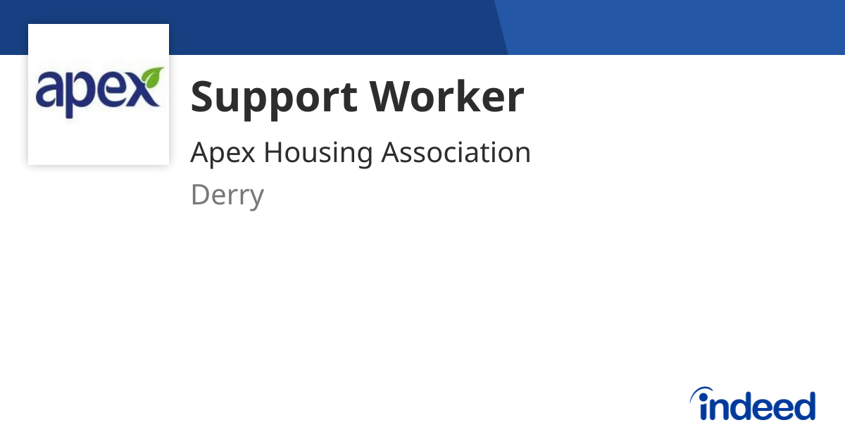 Support Worker - Derry - Indeed.com