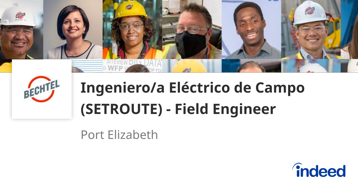 Ingeniero/a Eléctrico de Campo (SETROUTE) - Field Engineer Electrical ...