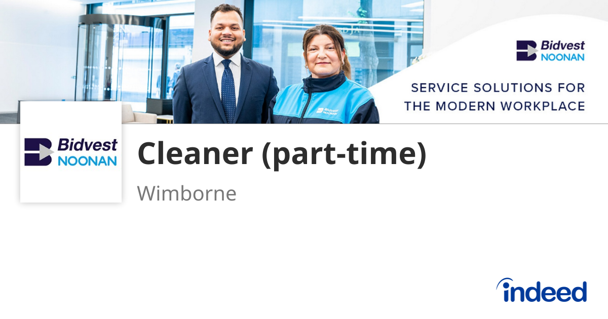 Cleaner (part-time) - Wimborne BH21 6SU - Indeed.com