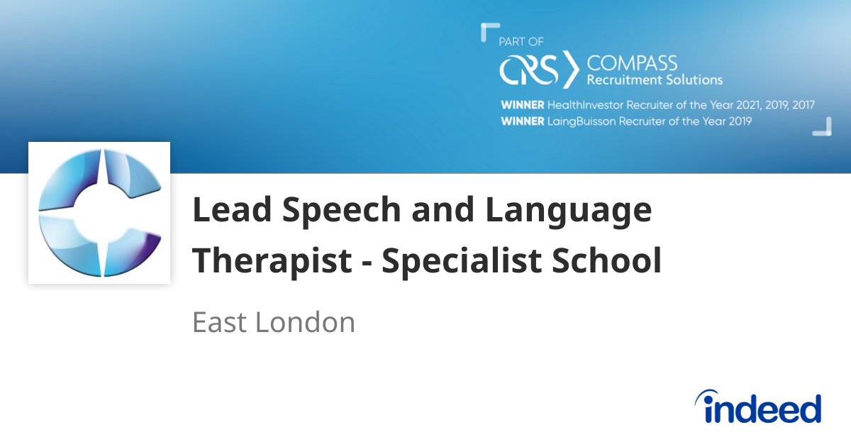 Lead Speech and Language Therapist - Specialist School - East London ...