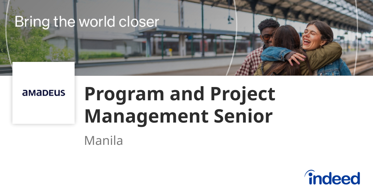 Program and Project Management Senior Specialist - Manila - Indeed.com