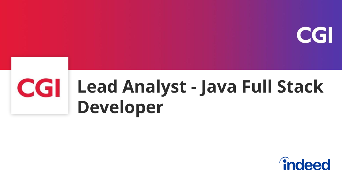 Lead Analyst - Java Full Stack Developer - Hyderabad, Telangana - Indeed.com