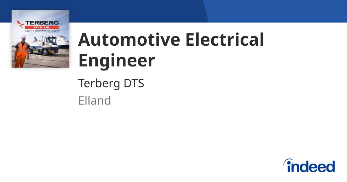 Automotive Electrical Engineer - Elland - Indeed.com