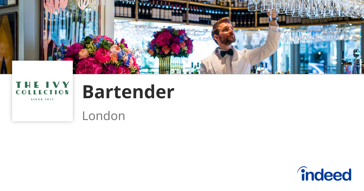 Bartender - London W1F - Indeed.com