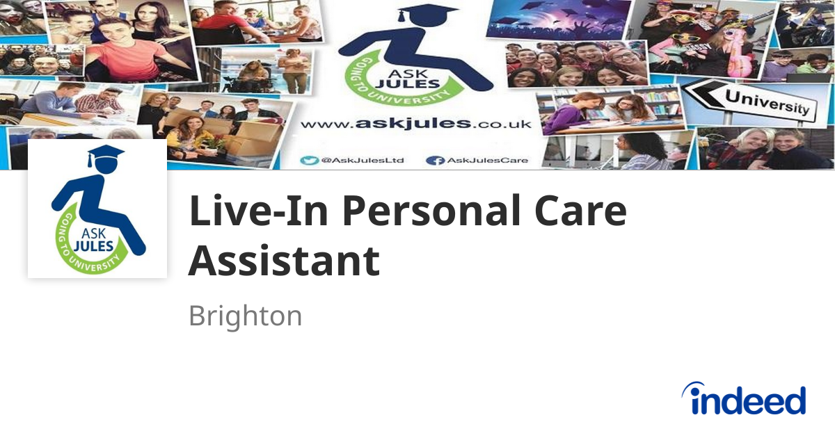 Live-In Personal Care Assistant - Brighton BN1 9RH - Indeed.com