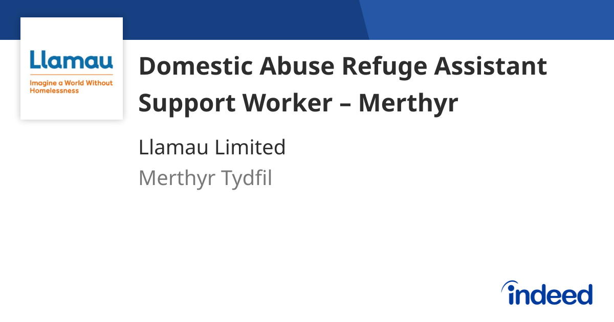 Domestic Abuse Refuge Assistant Support Worker – Merthyr - Merthyr ...