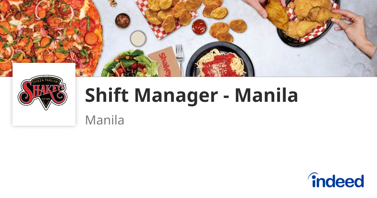 Shift Manager - Manila - Manila - Indeed.com