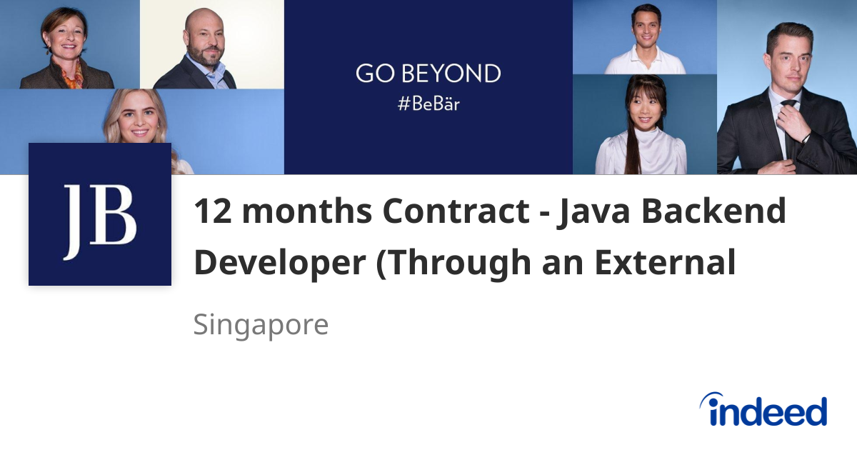 12 months Contract - Java Backend Developer (Through an External Agency Payroll Provider ...