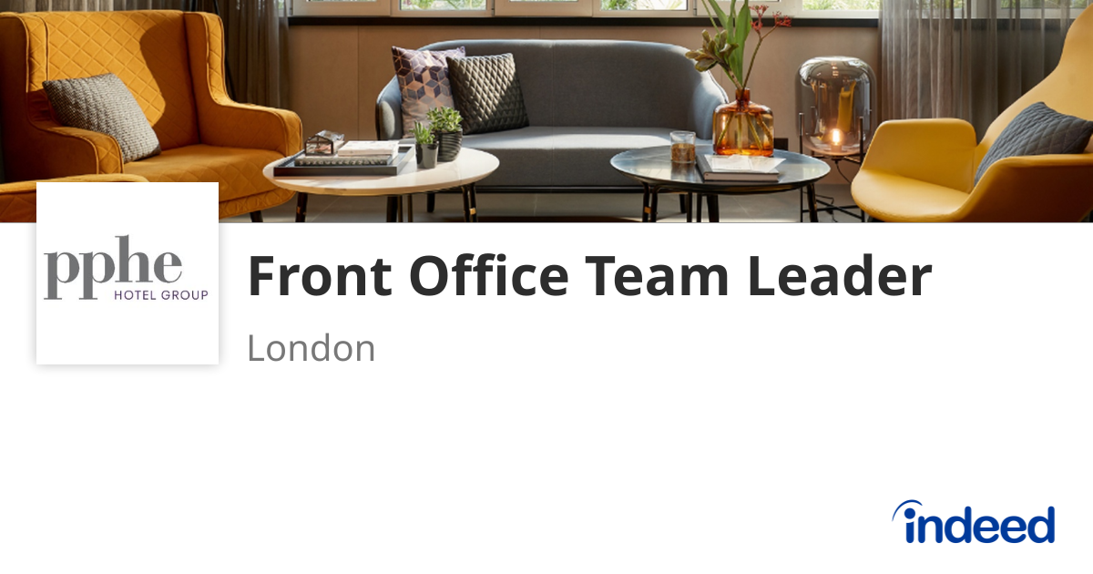 Front Office Team Leader - London W1U - Indeed.com