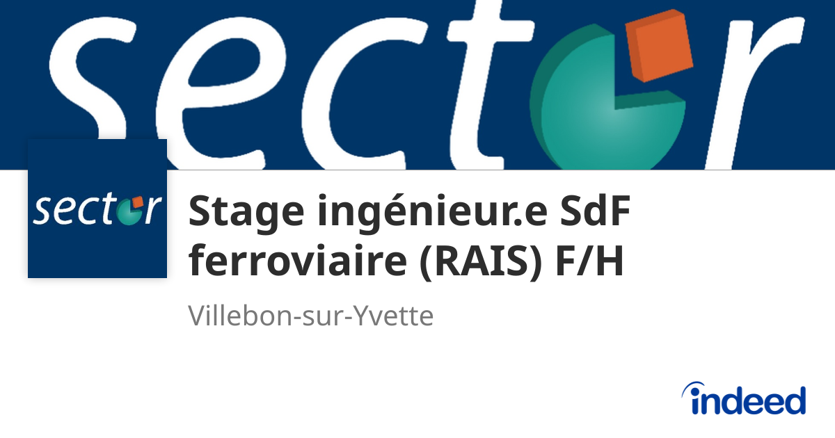 Stage ingénieur.e SdF ferroviaire (RAIS) F/H - 91140 Villebon-sur ...