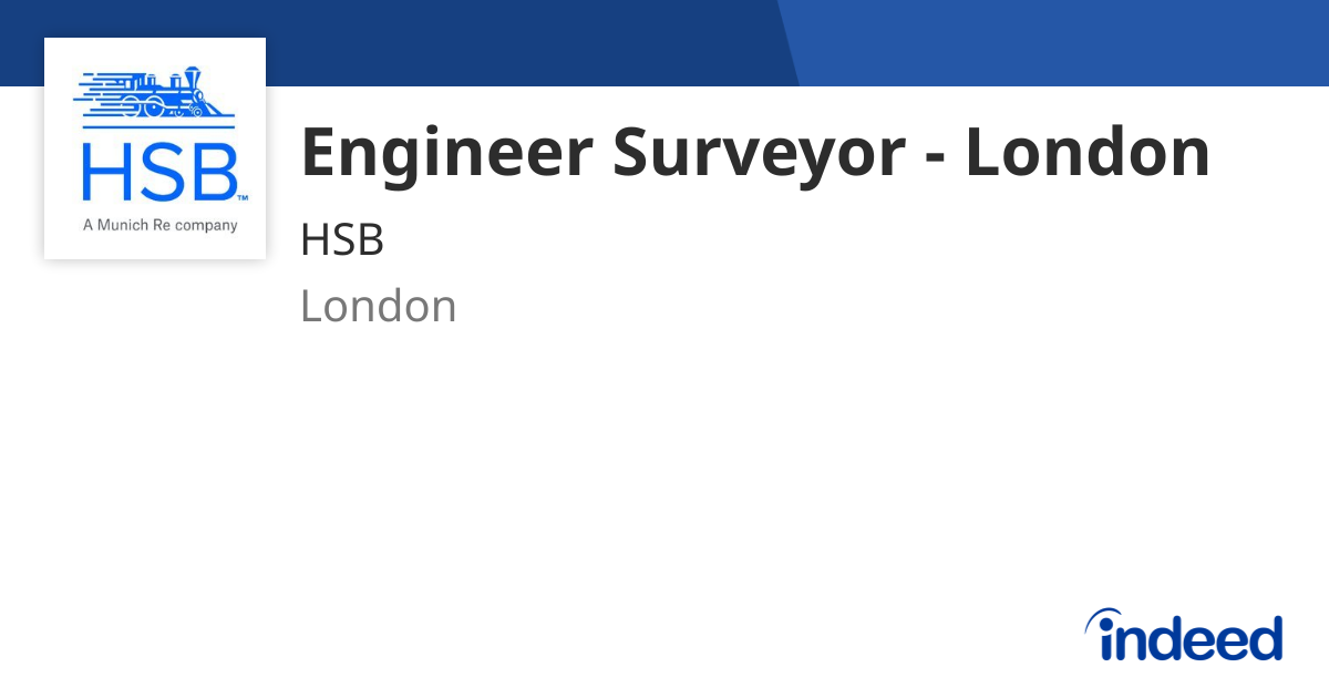 Engineer Surveyor - London - London - Indeed.com
