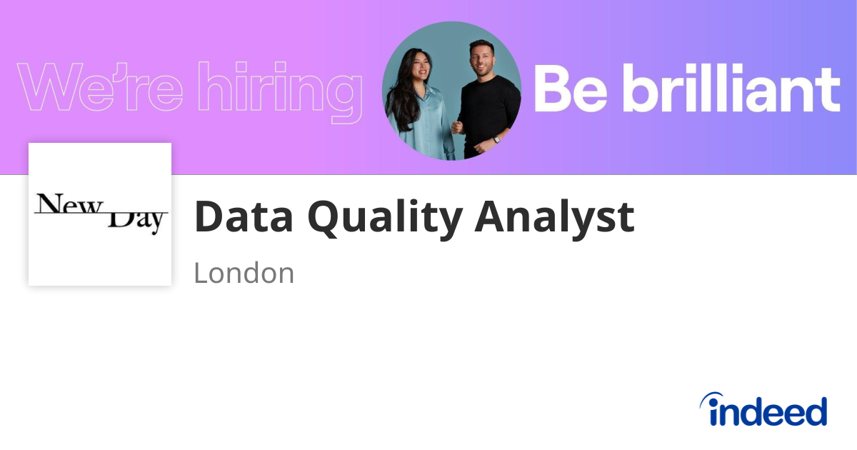 Data Quality Analyst - London - Indeed.com