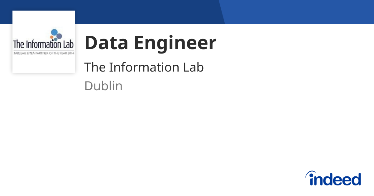 Data Engineer - Dublin, County Dublin - Indeed.com