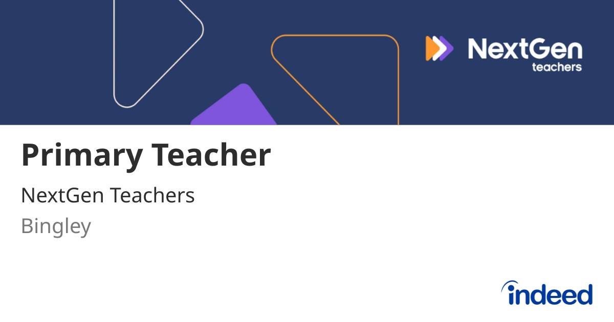 Primary Teacher - Bingley - Indeed.com