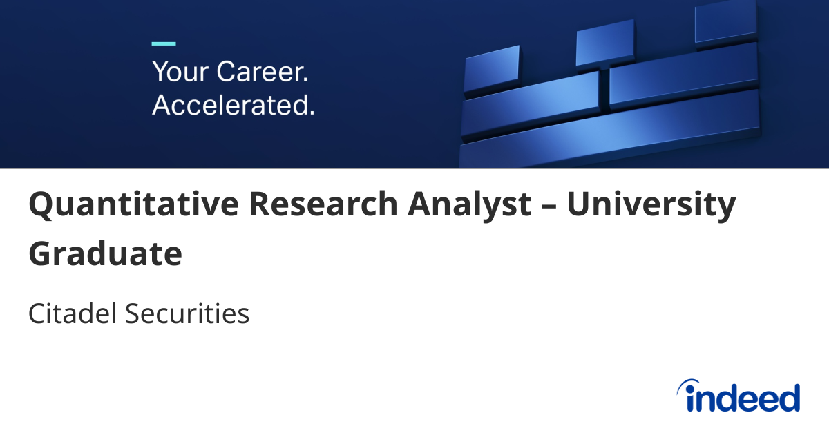 Quantitative Research Analyst – University Graduate - Hong Kong ...