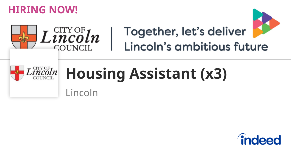 Housing Assistant (x3) - Lincoln - Indeed.com