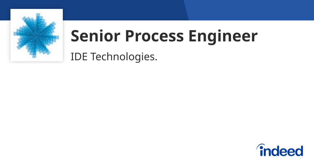 Senior Process Engineer - Noida, Uttar Pradesh - Indeed.com