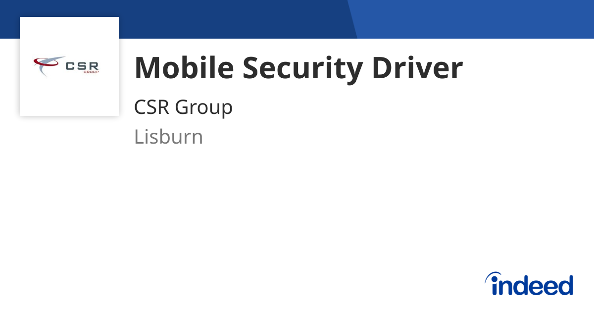 Mobile Security Driver - Lisburn - Indeed.com