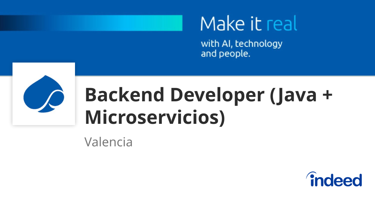 Backend Developer (Java + Microservicios) - Valencia, Valencia provincia - Indeed.com