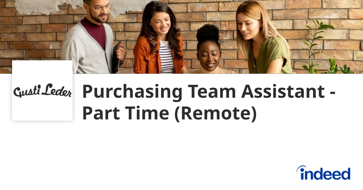 Purchasing Team Assistant - Part Time (Remote) - Bengaluru, Karnataka - Indeed.com
