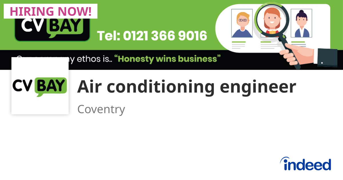 Air conditioning engineer - Coventry CV1 - Indeed.com