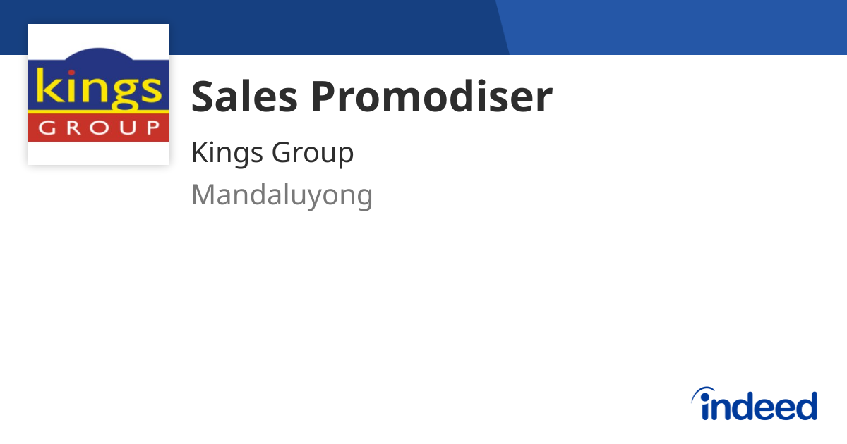 Sales Promodiser - Mandaluyong - Indeed.com