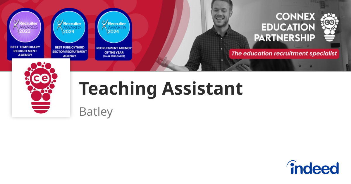 Teaching Assistant - Batley WF17 0AA - Indeed.com