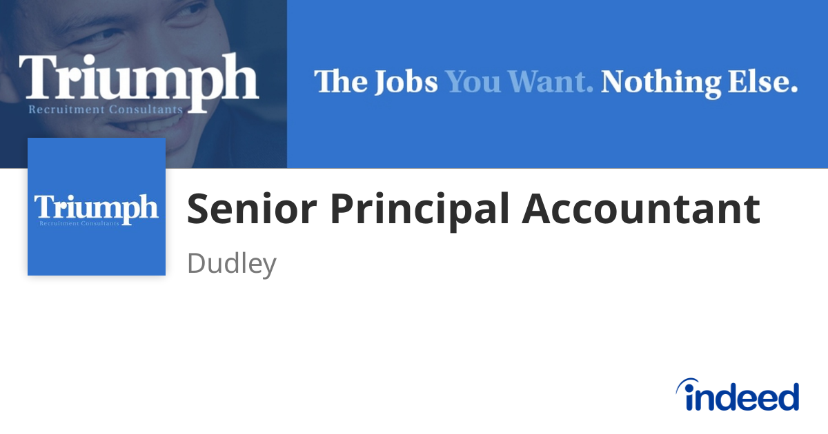 Senior Principal Accountant - Dudley - Indeed.com