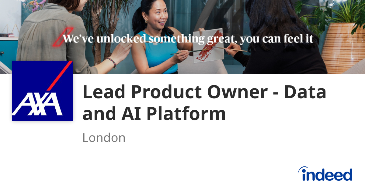 Lead Product Owner - Data and AI Platform - London EC3V - Indeed.com