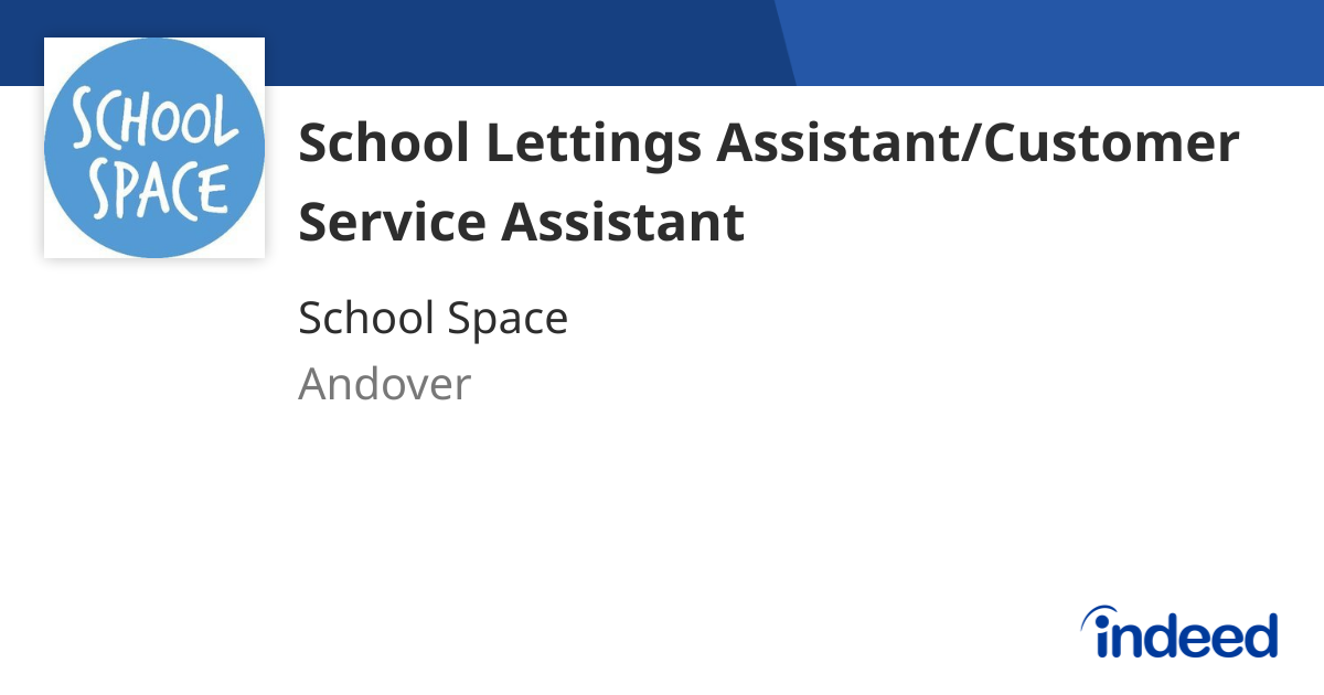 School Lettings Assistant/Customer Service Assistant - Andover SP10 2PS ...