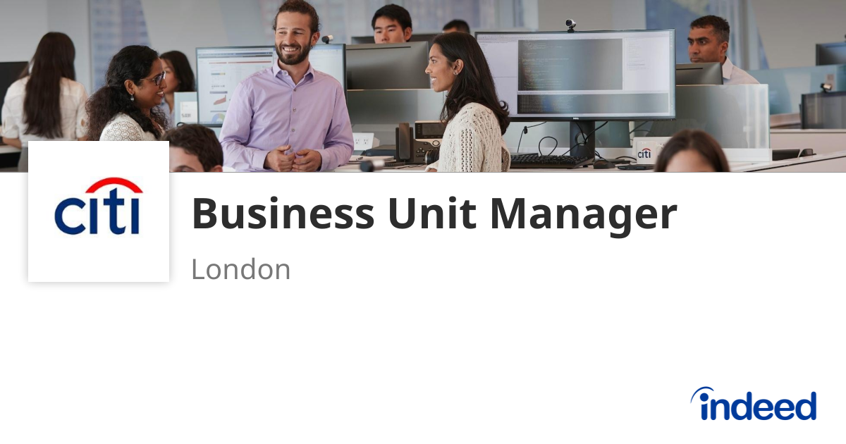 Business Unit Manager - London - Indeed.com