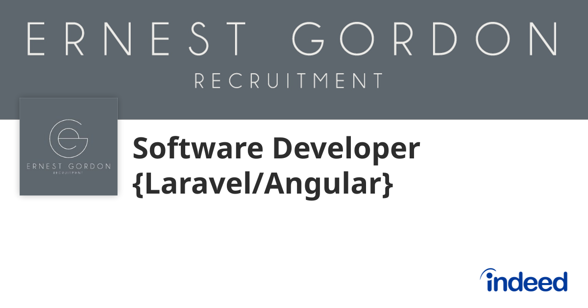 Software Developer {Laravel/Angular} - England - Indeed.com