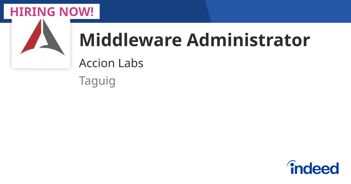 Middleware Administrator - Taguig - Indeed.com