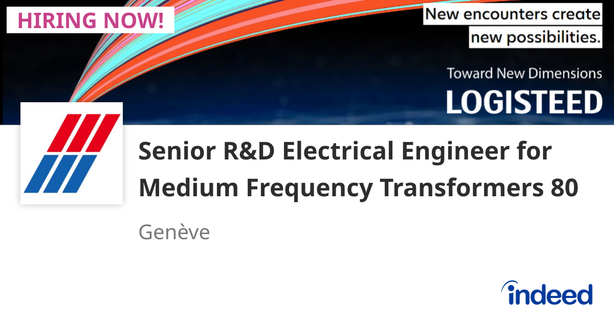 Senior R&D Electrical Engineer for Medium Frequency Transformers 80 ...