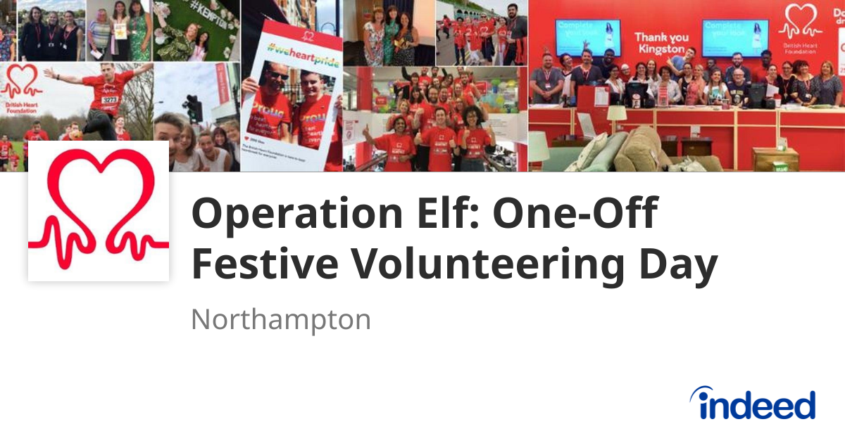 Operation Elf: One-Off Festive Volunteering Day - Northampton NN1 1PD ...