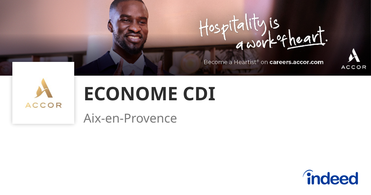 ECONOME CDI - Aix-en-Provence (13) - Indeed.com