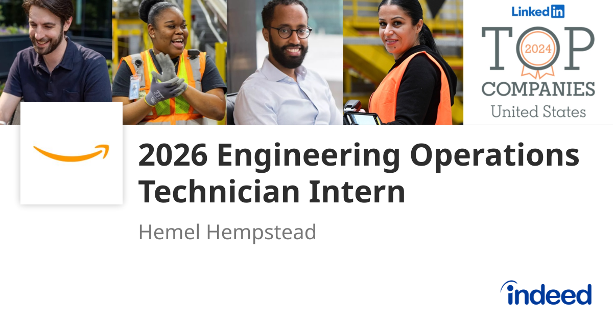 2026 Engineering Operations Technician Intern - Hemel Hempstead ...