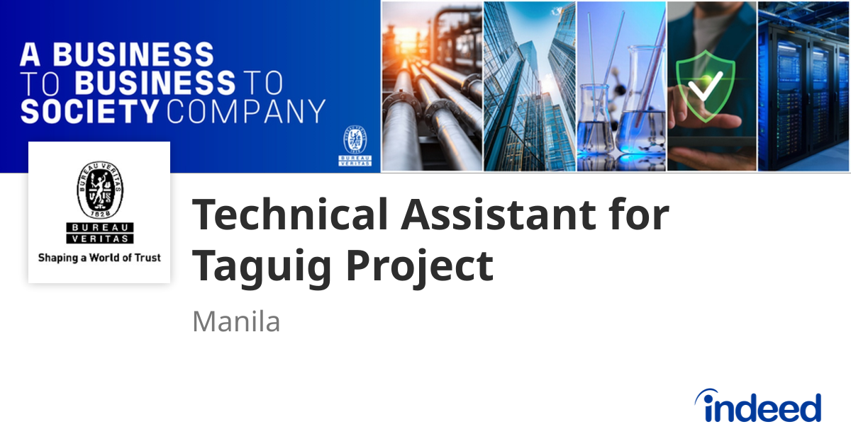 Technical Assistant for Taguig Project - Manila - Indeed.com